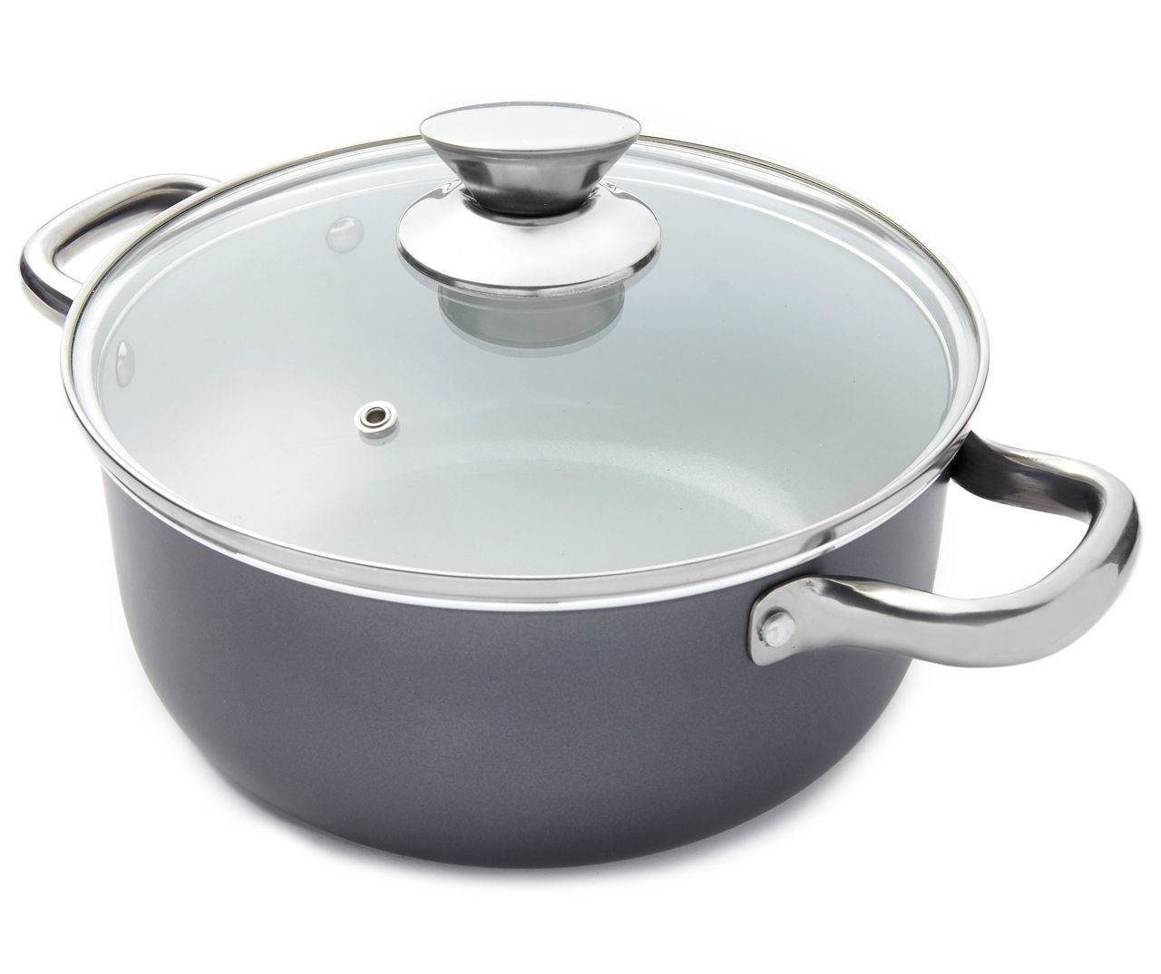 Master Cuisine Gray 4-Quart Non-Stick Ceramic Dutch Oven | Big Lots
