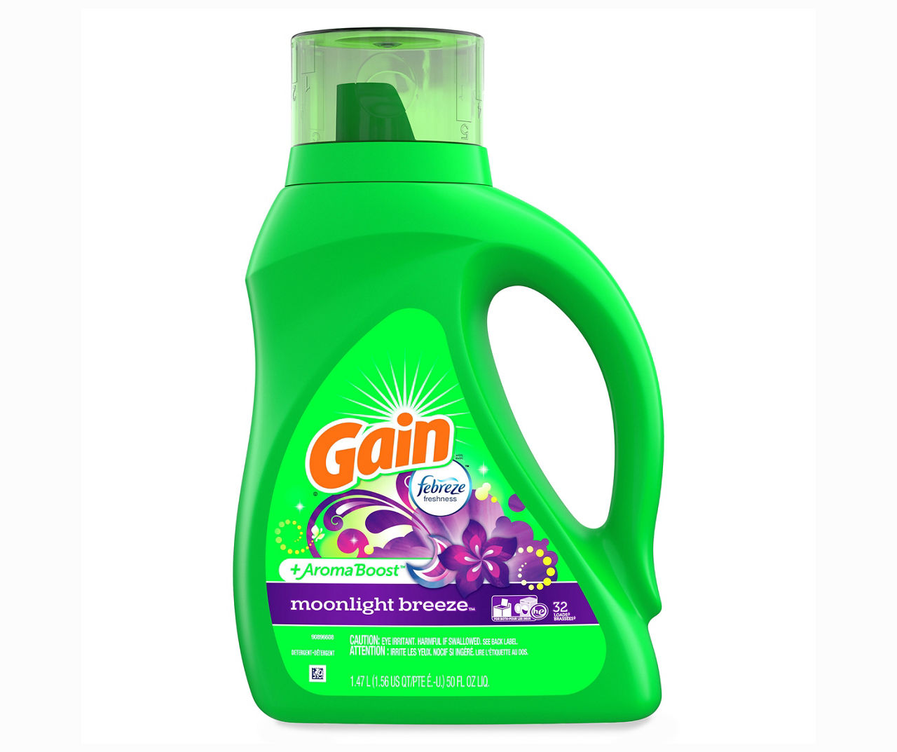 Gain Gain + Aroma Boost Liquid Laundry Detergent, Moonlight Breeze ...