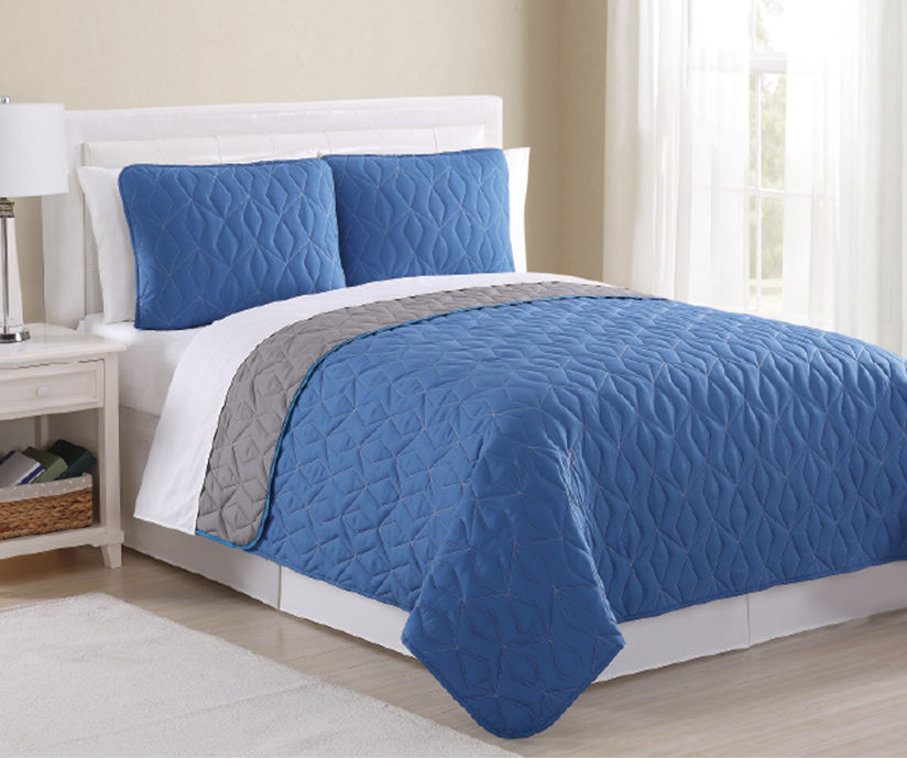 Just Home Just Home Blue & Gray Quilt Sets | Big Lots