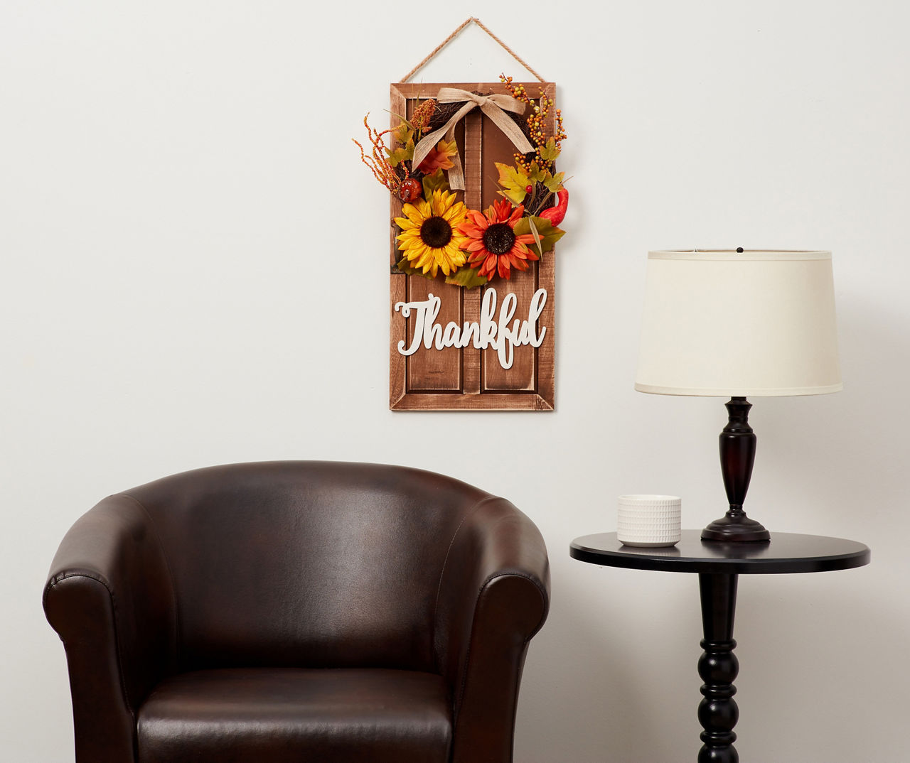 "Thankful" Wreath & Barn Door Sign | Big Lots