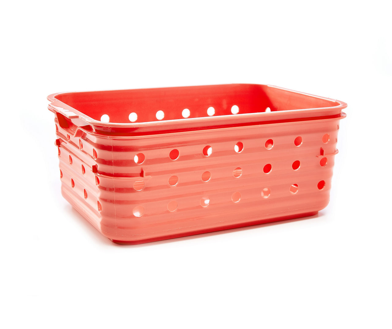 Dial Coral Fire Dot Baskets | Big Lots
