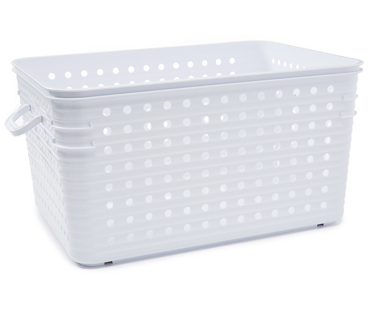 Dial Bright White Dot Baskets | Big Lots