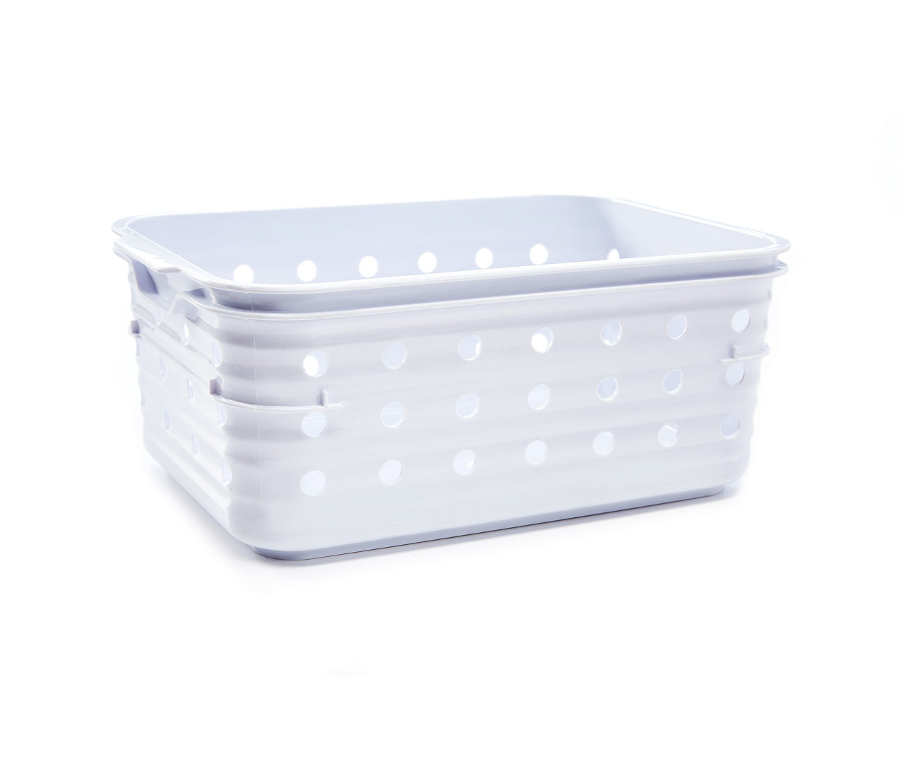 Dial Bright White Dot Baskets | Big Lots