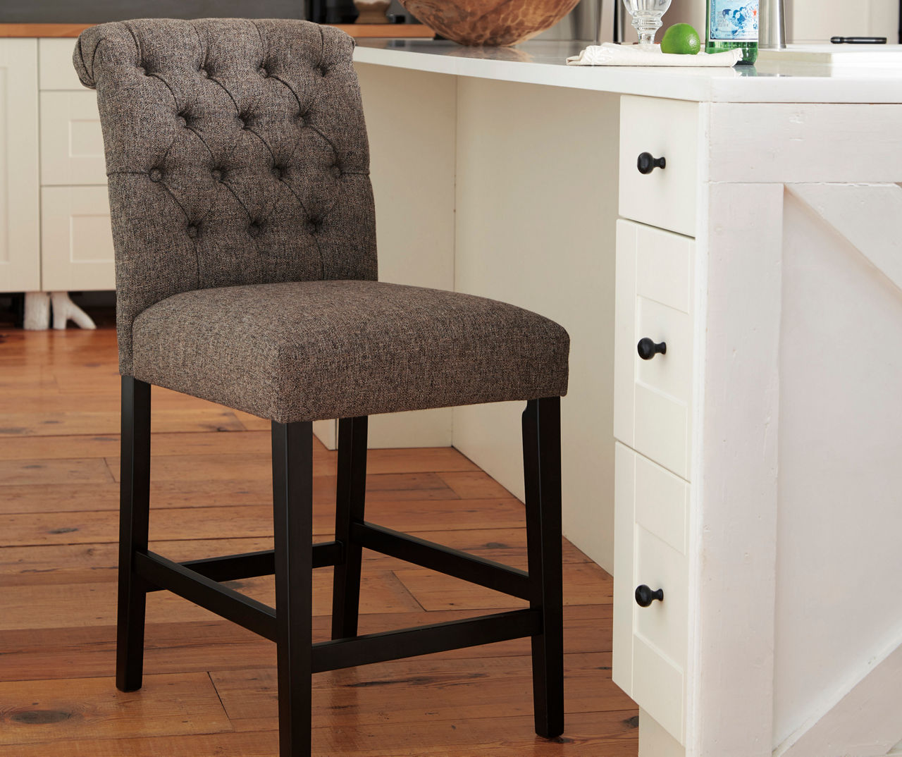 Signature Design By Ashley Tripton Graphic Counter Stools, 2-Pack | Big ...