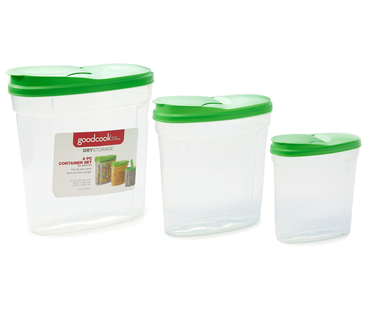 Good Cook Dry Storage 6-Piece Container Set | Big Lots