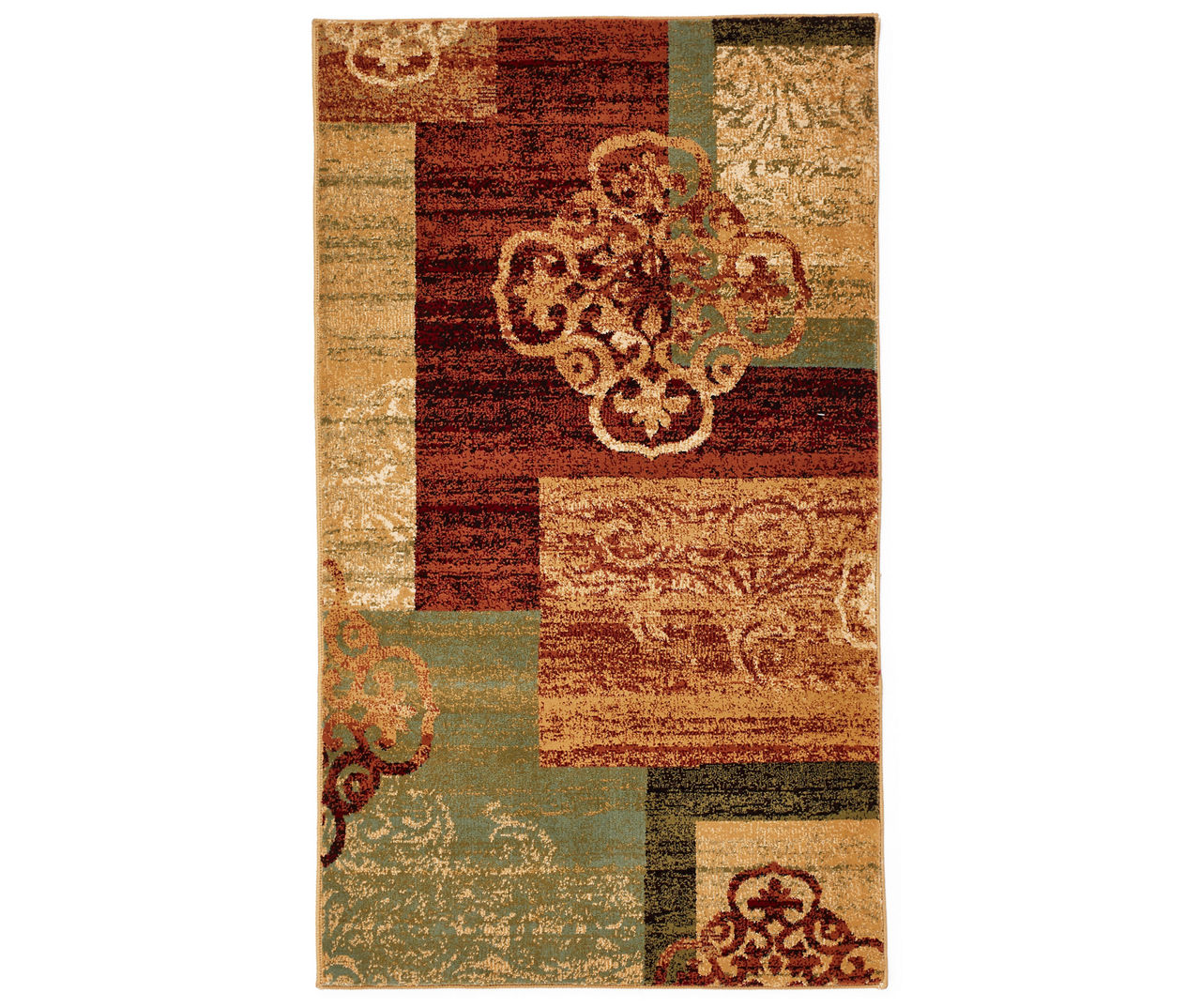 Living Colors Multi-Color Medallion Block Rugs | Big Lots