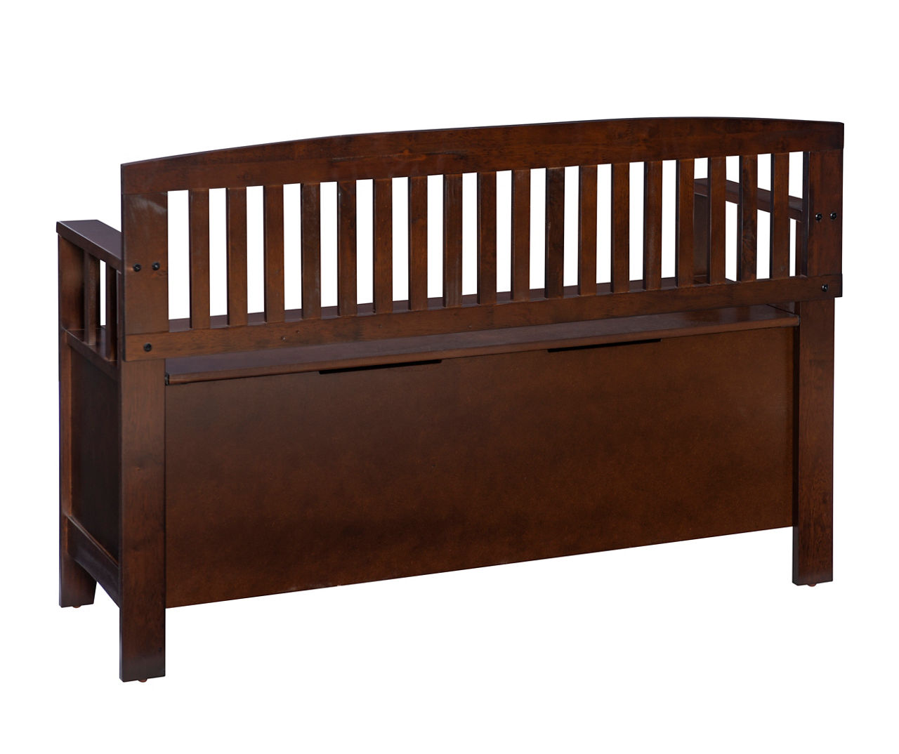 Devon Walnut Storage Bench | Big Lots