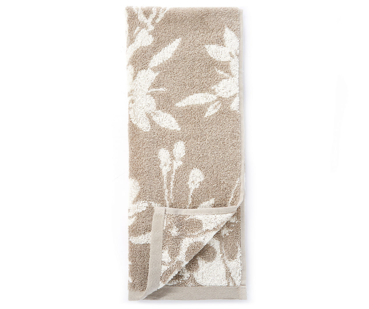 Aprima Aprima Cashmere Tan Flowers Double Jacquard Towels | Big Lots