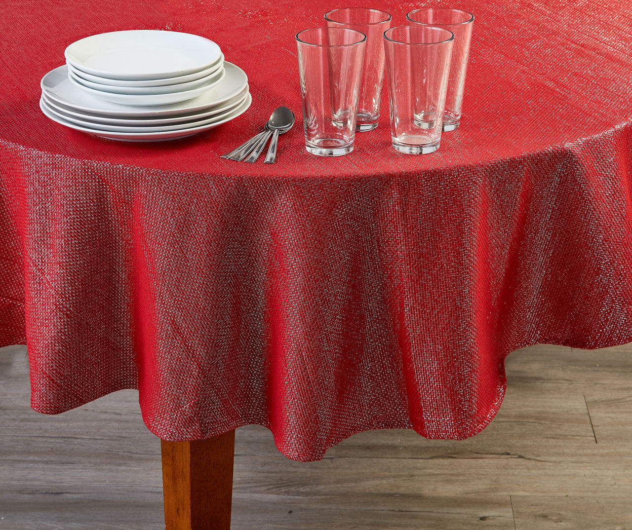 Winter Wonder Lane Winter Wonder Lane Red Metallic Textured Fabric ...