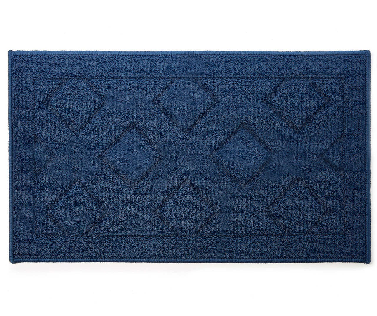 Living Colors Living Colors Solid Navy Diamond Accent Rugs | Big Lots