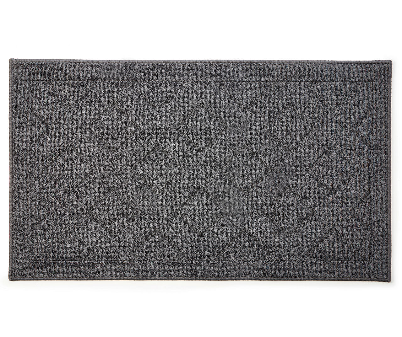 Living Colors Gray Diamond Accent Rug, (2'3" x 3'9") | Big Lots