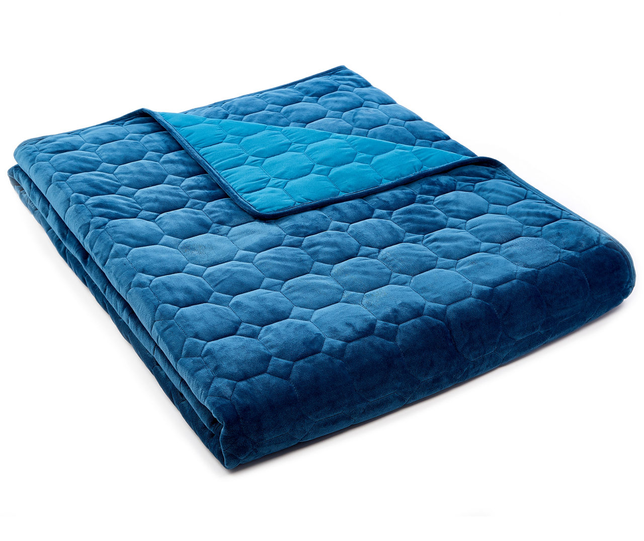 Living Colors Living Colors Blue Velvet Plush 3-Piece Quilt Sets | Big Lots
