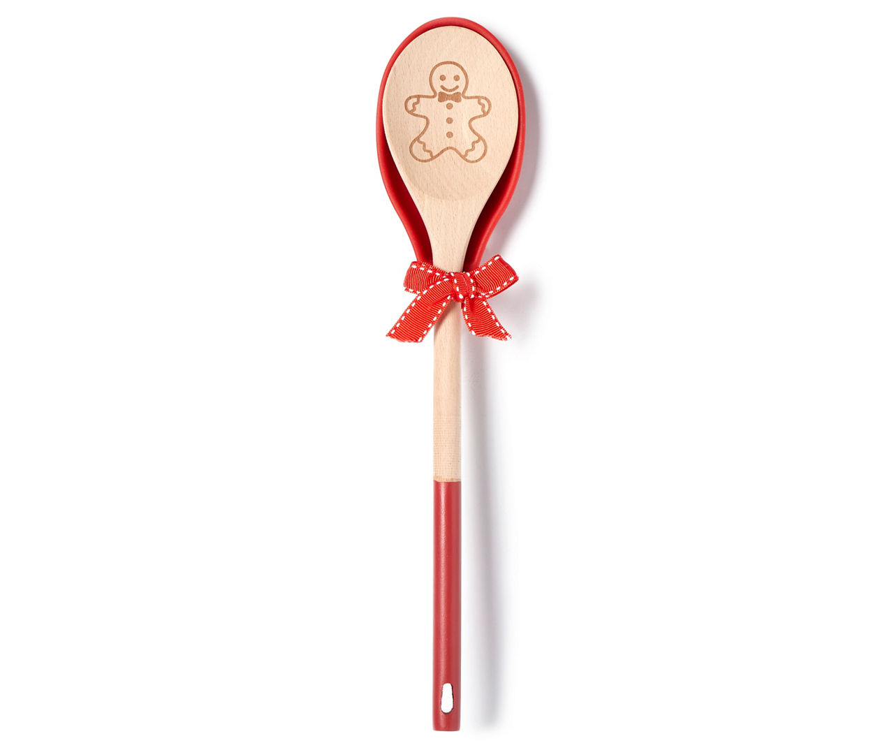 Cook Works Gingerbread Man Wooden Spoon & Spoon Rest, 2-Piece Set | Big ...