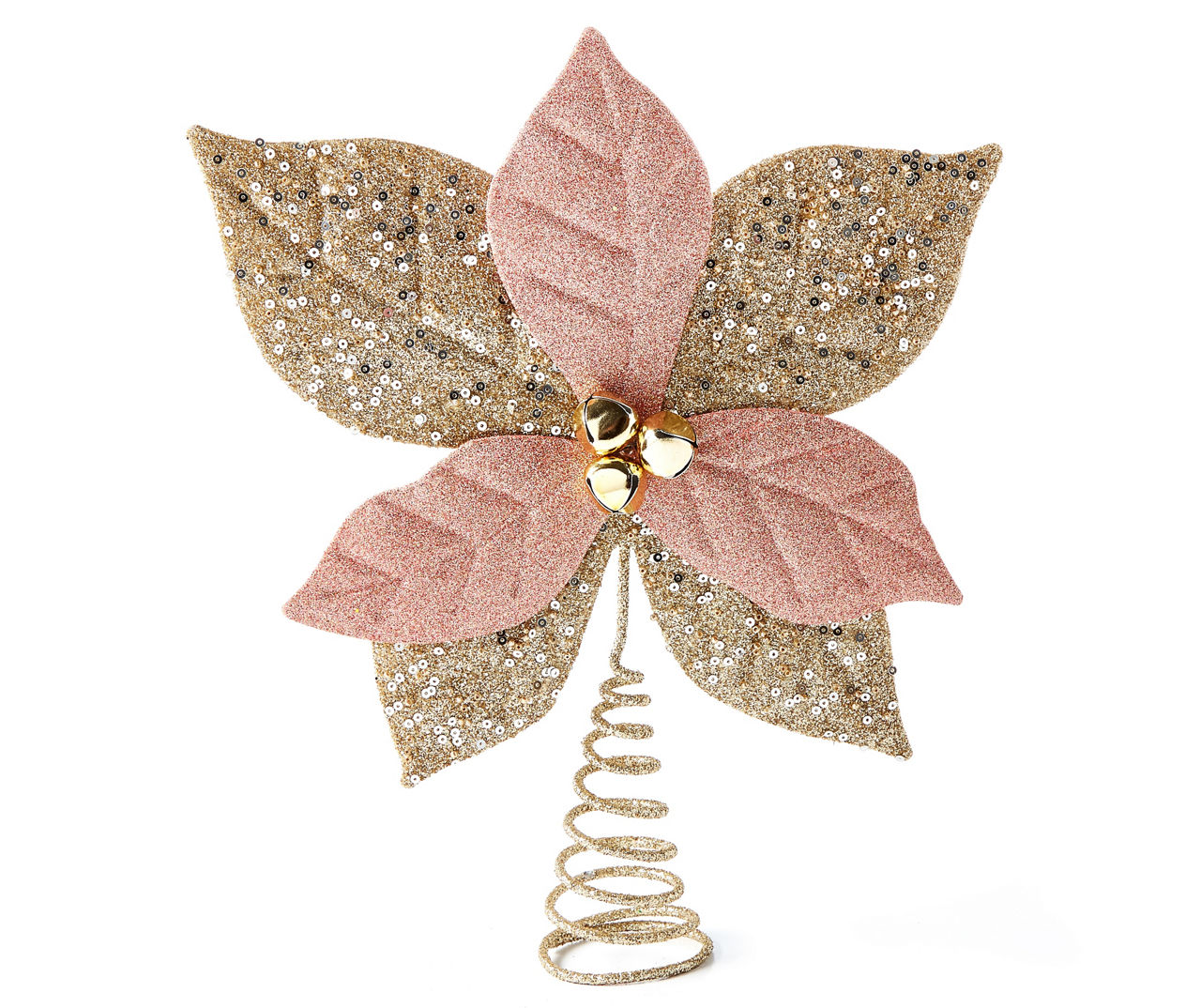 Winter Wonder Lane Rose Gold Poinsettia Tree Topper | Big Lots