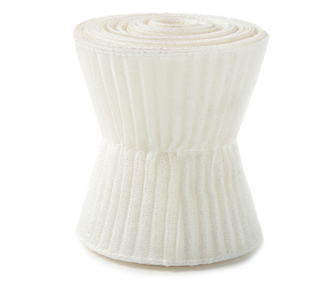 Winter Wonder Lane White Crinkle Decoration Ribbon, (15') | Big Lots