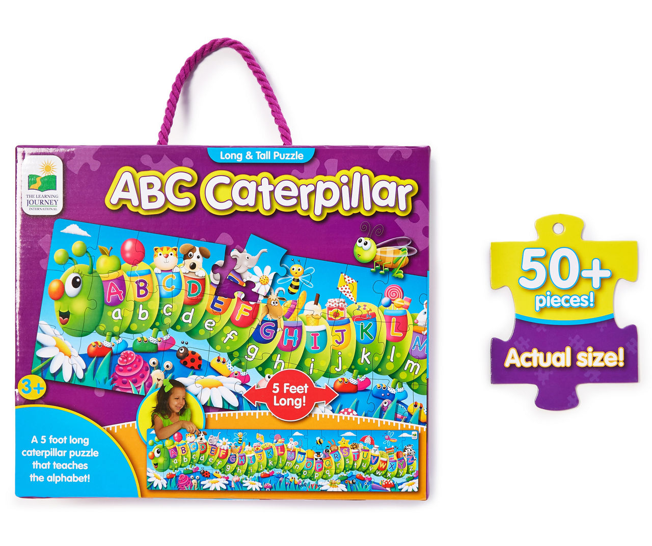 ABC Caterpillar Long & Tall Puzzle, 51-Piece Set | Big Lots