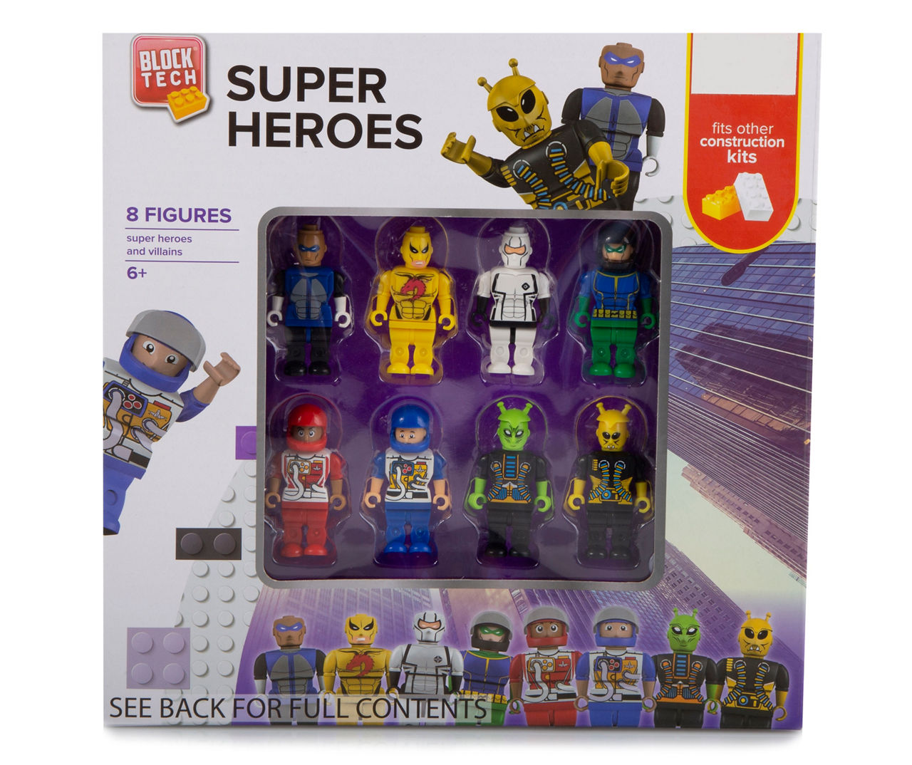 Block Tech Super Heroes 8-Piece Figure Set | Big Lots