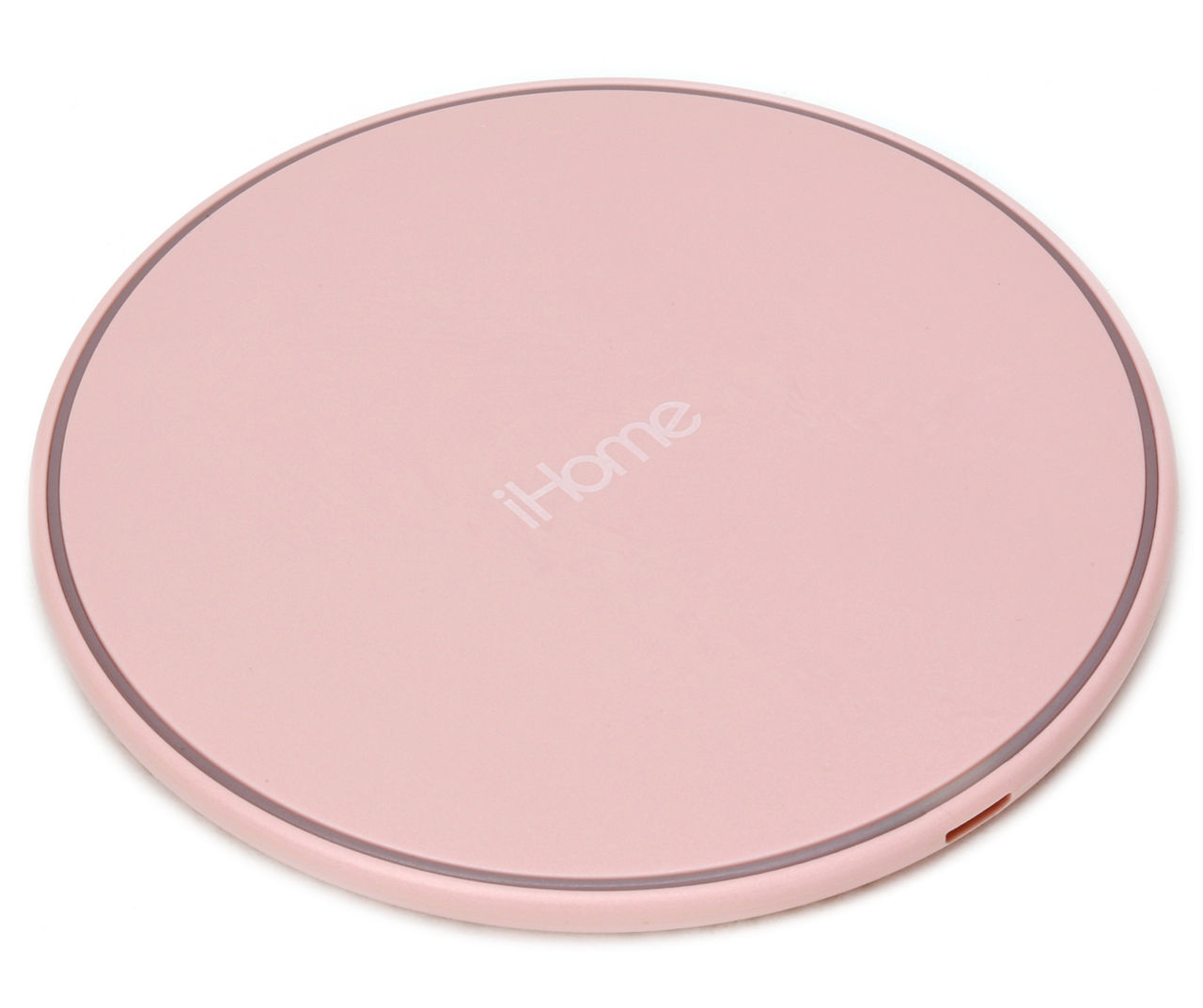 iHome Light Pink Round QI Wireless Charging Pad | Big Lots