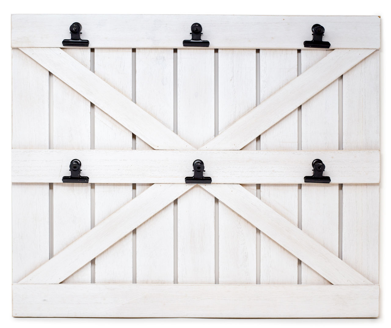Whitewash Wood Panel with Clips | Big Lots