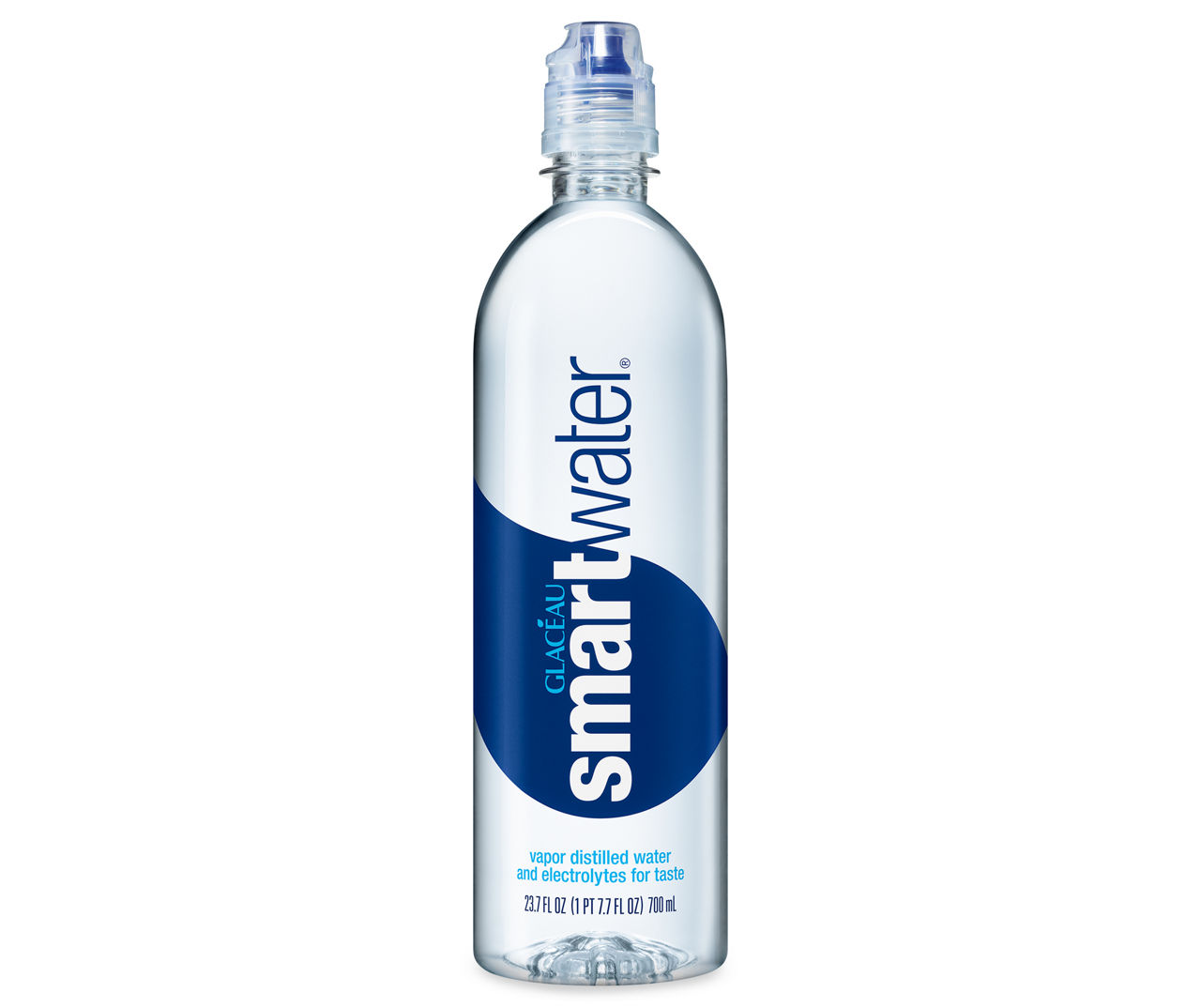 Smartwater smartwater vapor distilled premium water bottle, 23.7 fl oz ...