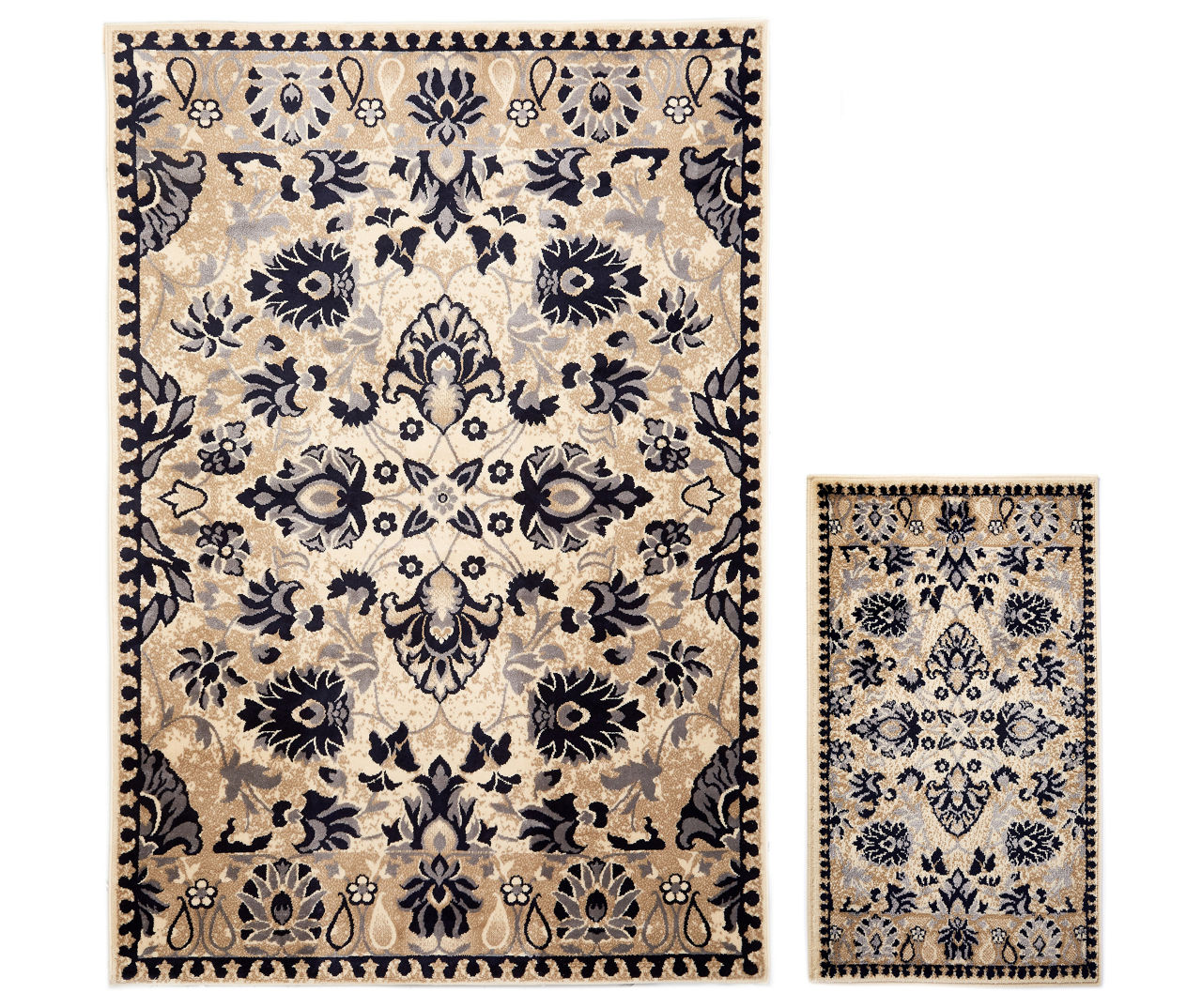 Lani Traditional Floral Accent & Area 2-Piece Rug Set | Big Lots