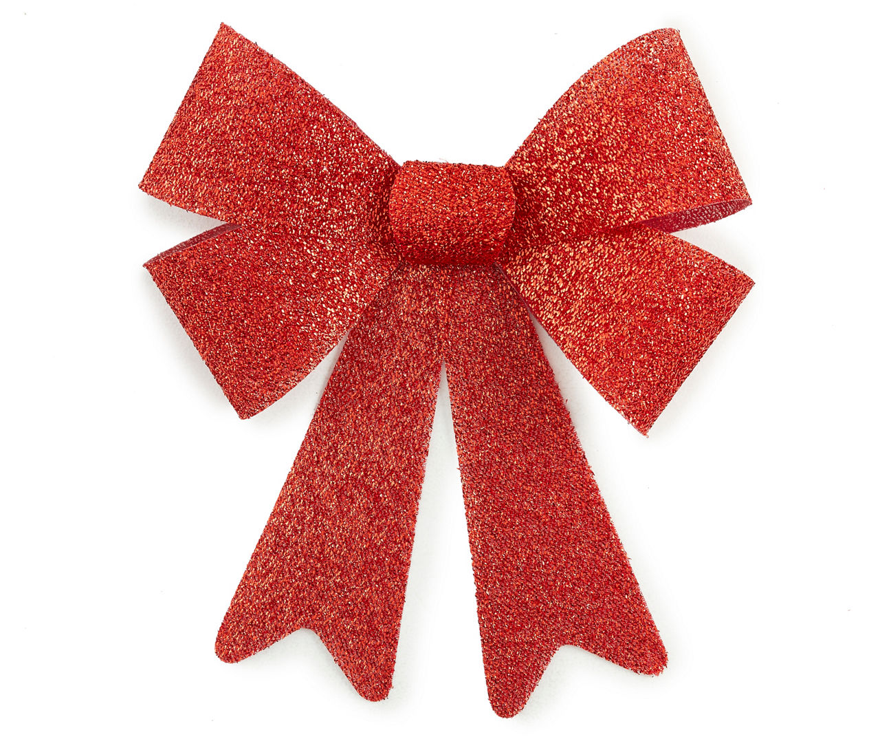 Winter Wonder Lane Large Red Tinsel Bow | Big Lots