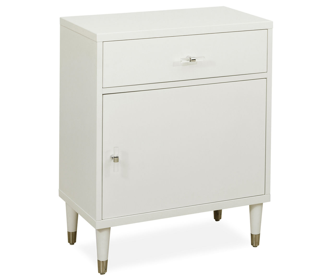 White Modern Chairside Chest | Big Lots