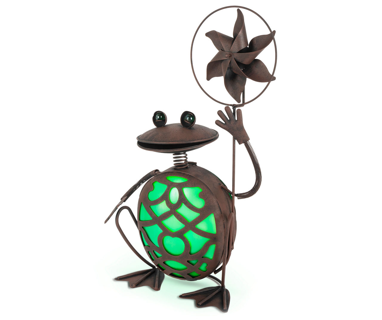 Real Living 20" Green LED Solar Metal Frog | Big Lots