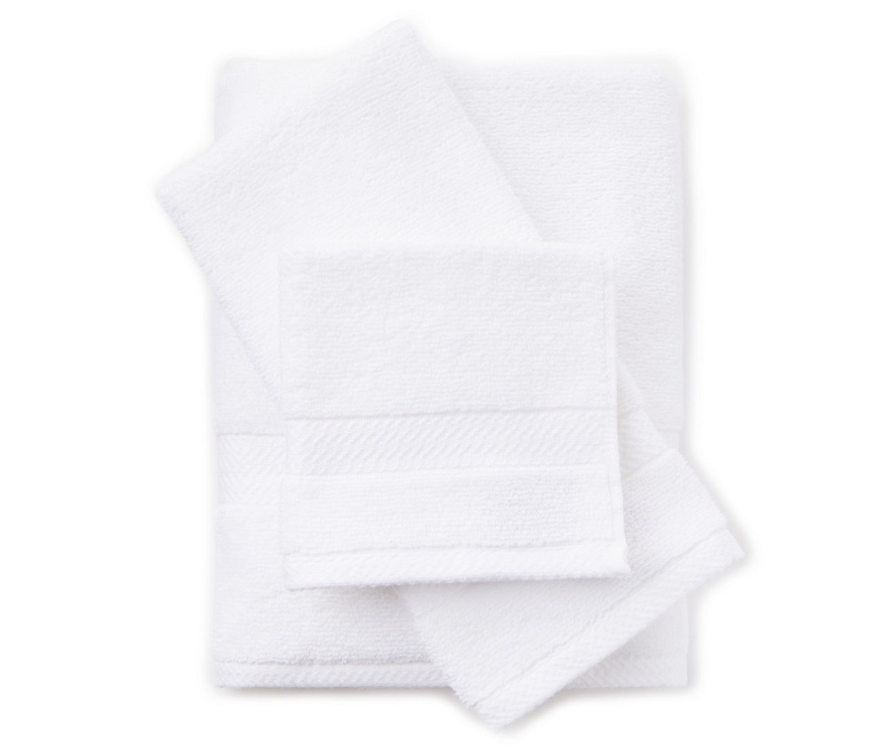 Just Home Bright White Wash Cloth | Big Lots