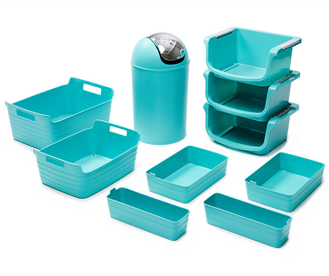 Large Flex Teal Storage Bin | Big Lots