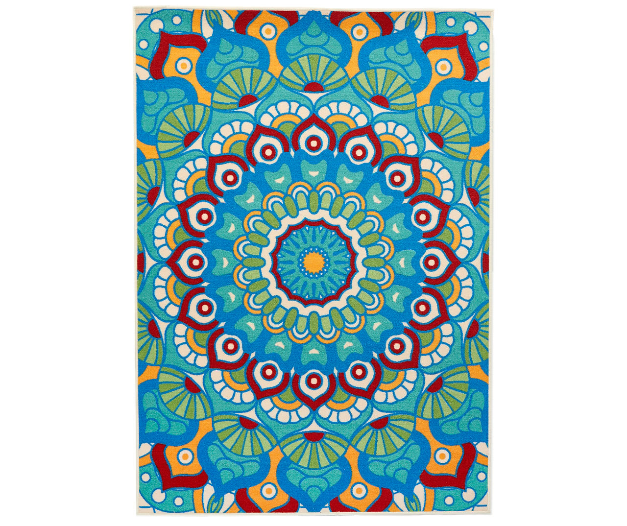 Bohemian Mandala Multi-Color Indoor Area Rugs | Big Lots
