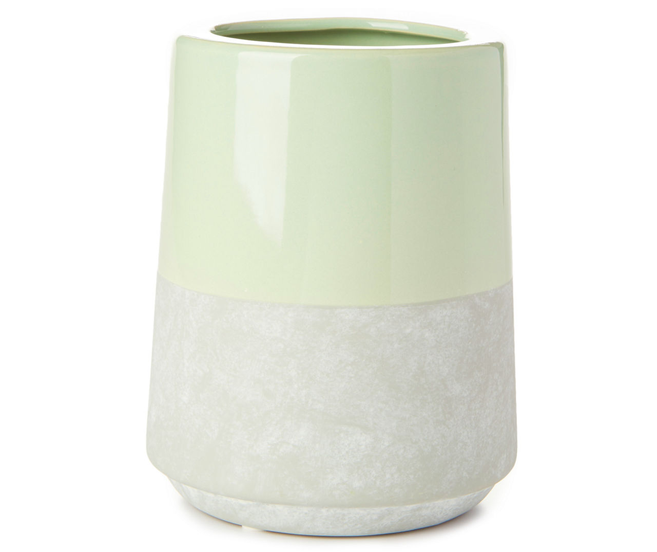 8" Green Two-Tone Ceramic Planter | Big Lots
