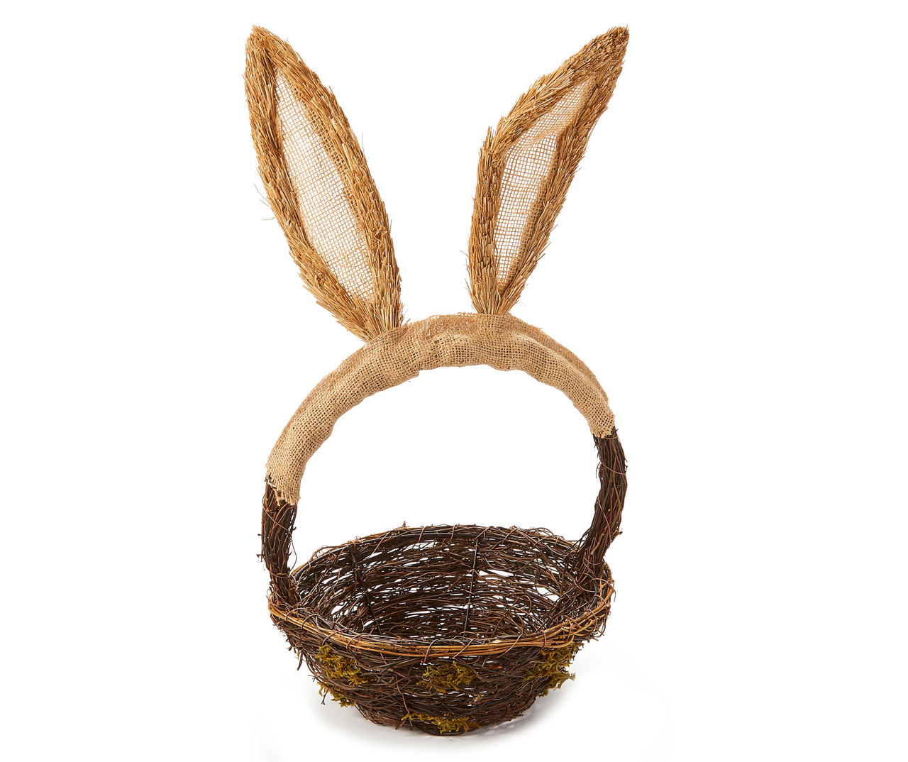 Rattan Bunny Ear Decorative Easter Basket | Big Lots