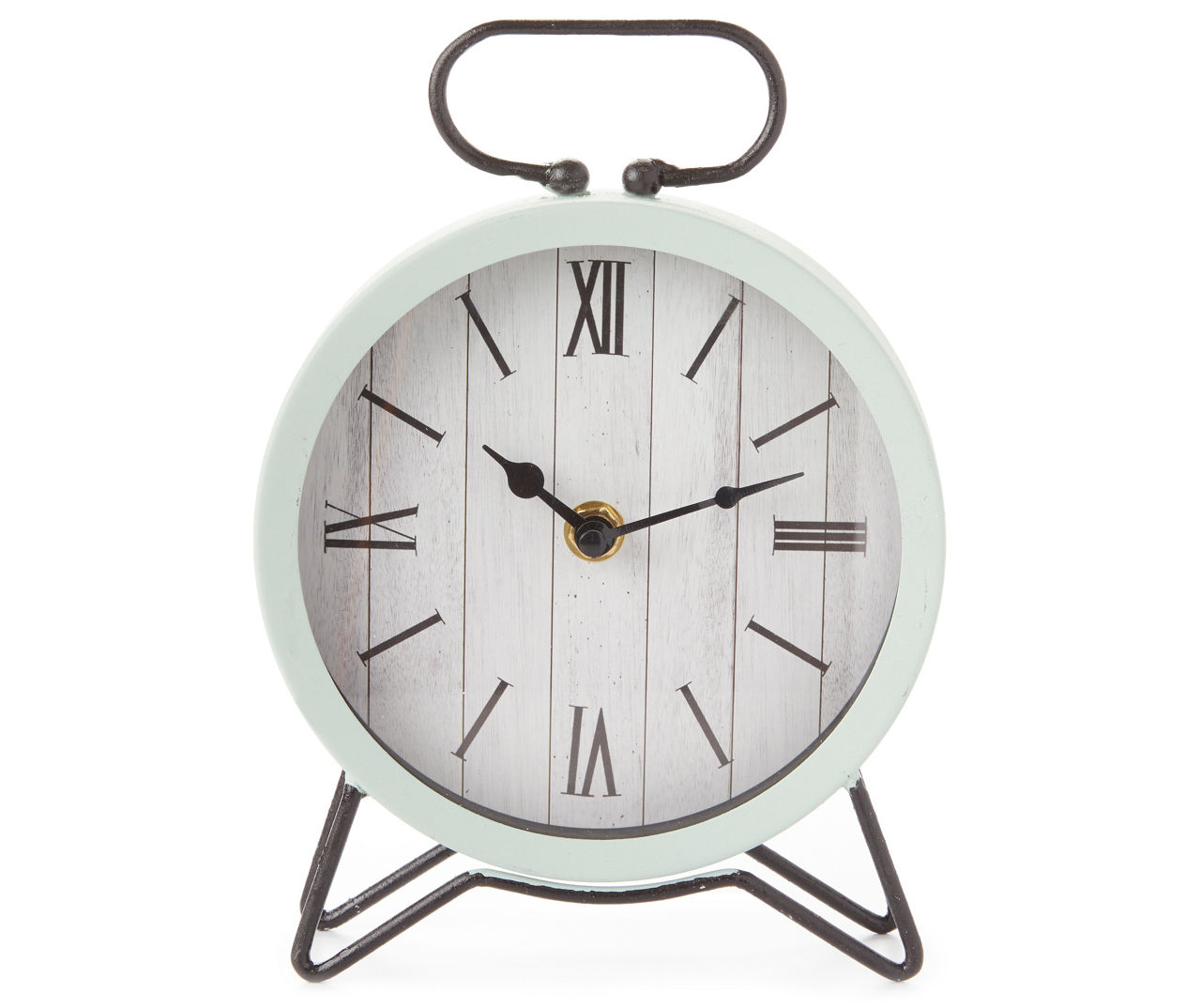 Sage Green Matte Metal Tabletop Clock | Big Lots