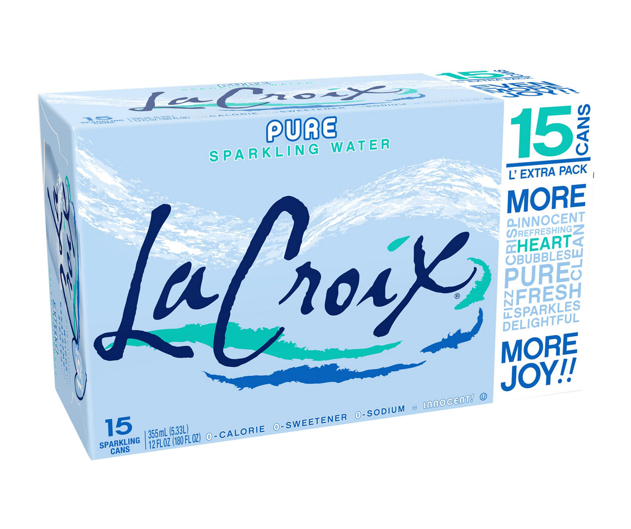 La Croix Pure Sparkling Water 12 Oz. Cans, 15-Pack | Big Lots
