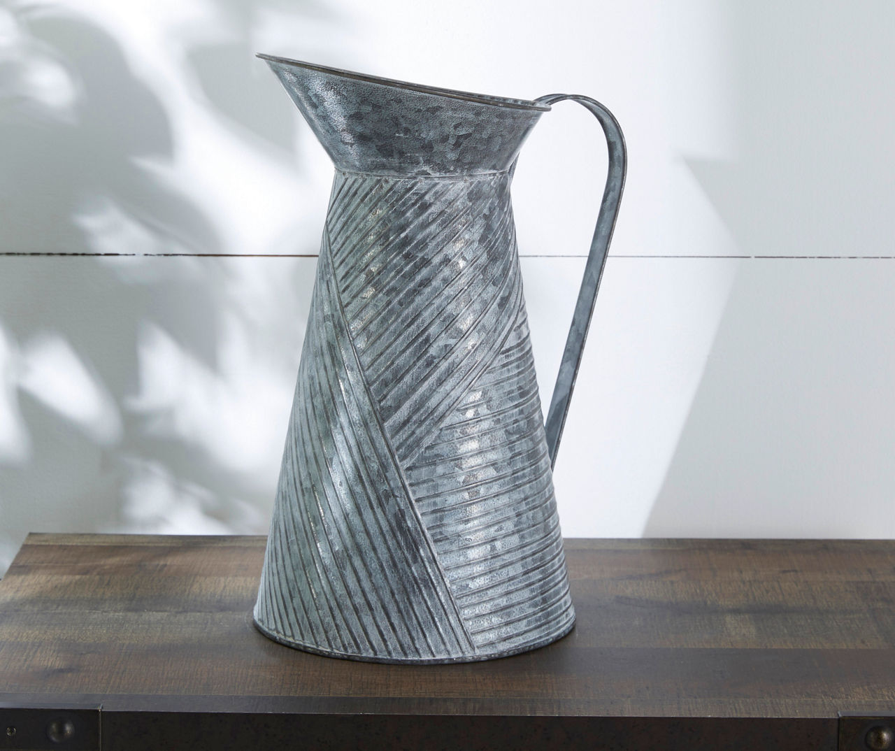 Galvanized Metal Pitcher Decor, (14") | Big Lots