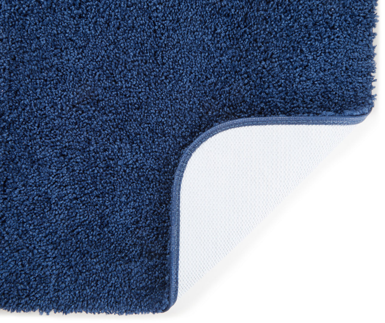 Just Home Navy Blue Peony Bath Rug, (20" x 34") | Big Lots