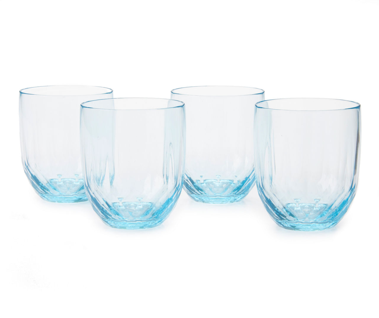 Teal Double Old Fashioned 4-Piece Glassware Set | Big Lots