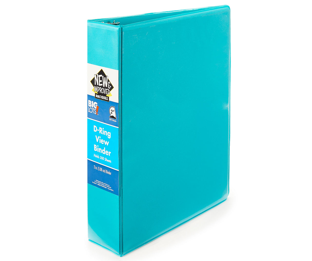 Big Lots Teal View 2" D-Ring Binder | Big Lots