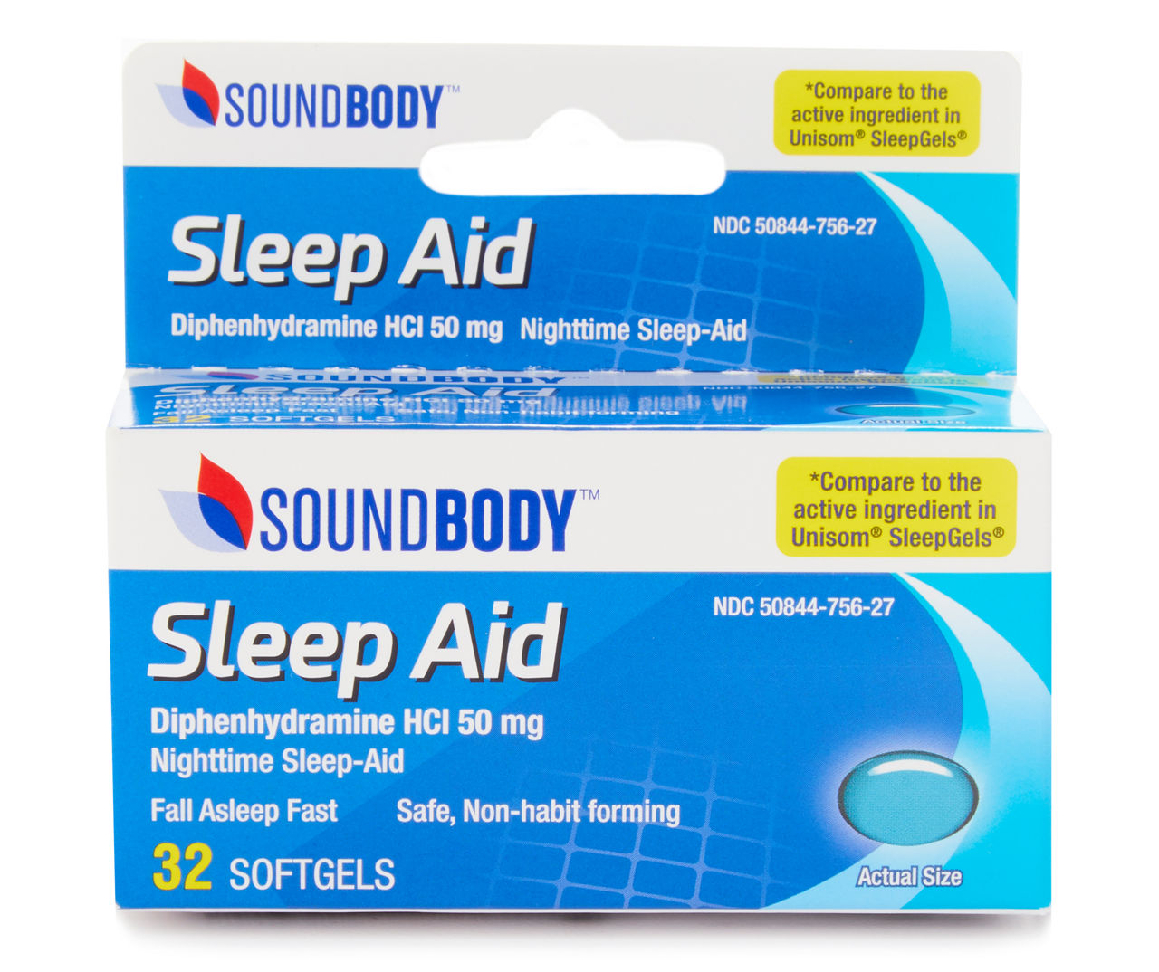 Sound Body Sleep Aid, 50 mg, 32 Softgels | Big Lots