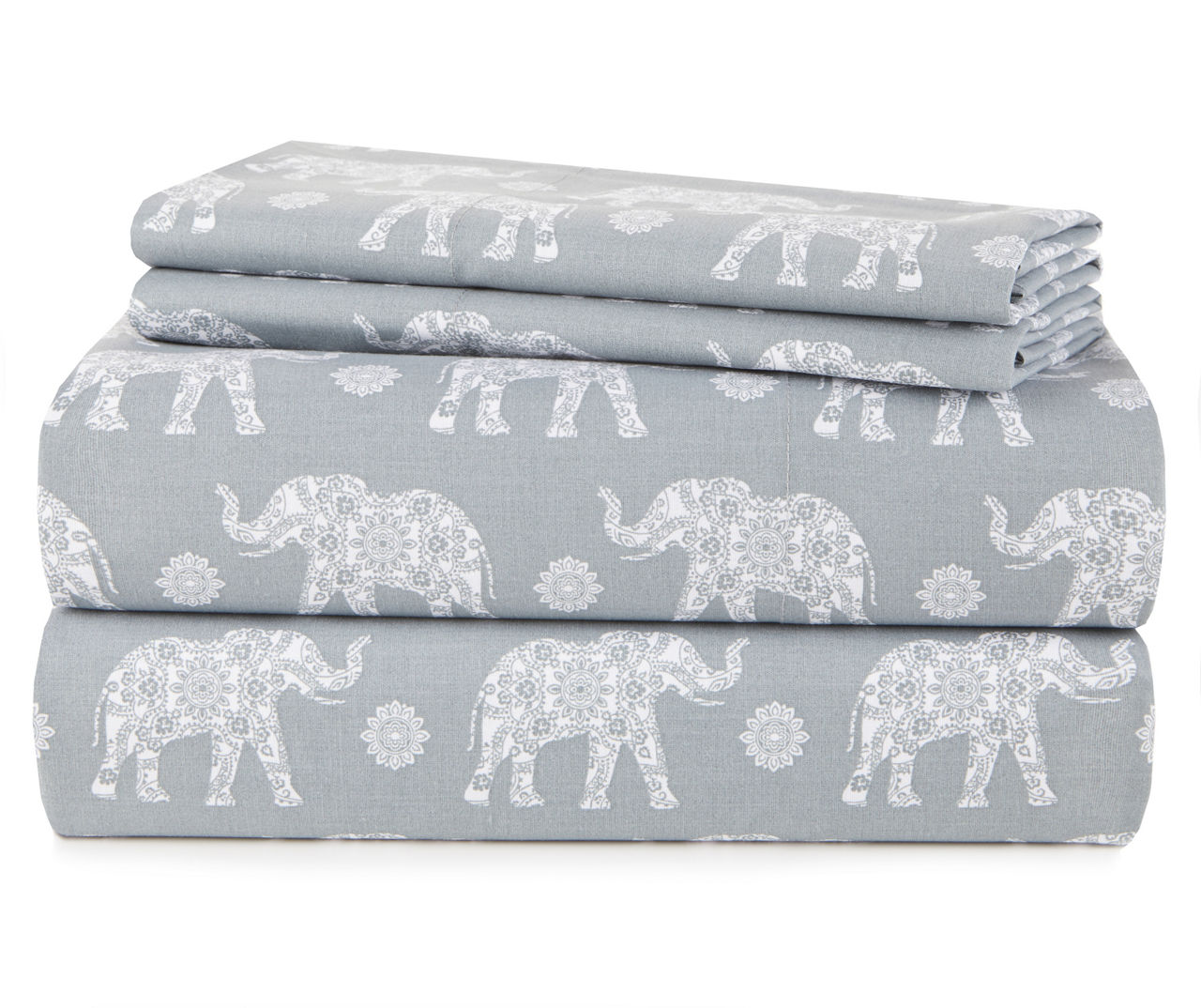Gray Elephant 200 Thread Count Queen 4-Piece Sheet Set | Big Lots