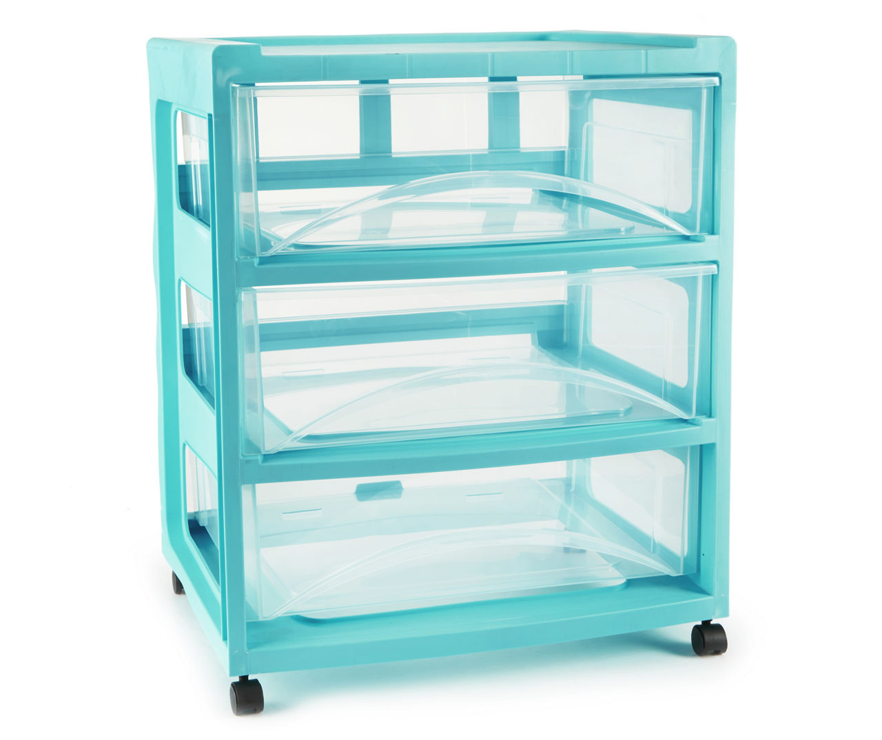 Aqua 3-Drawer Wide Cart | Big Lots