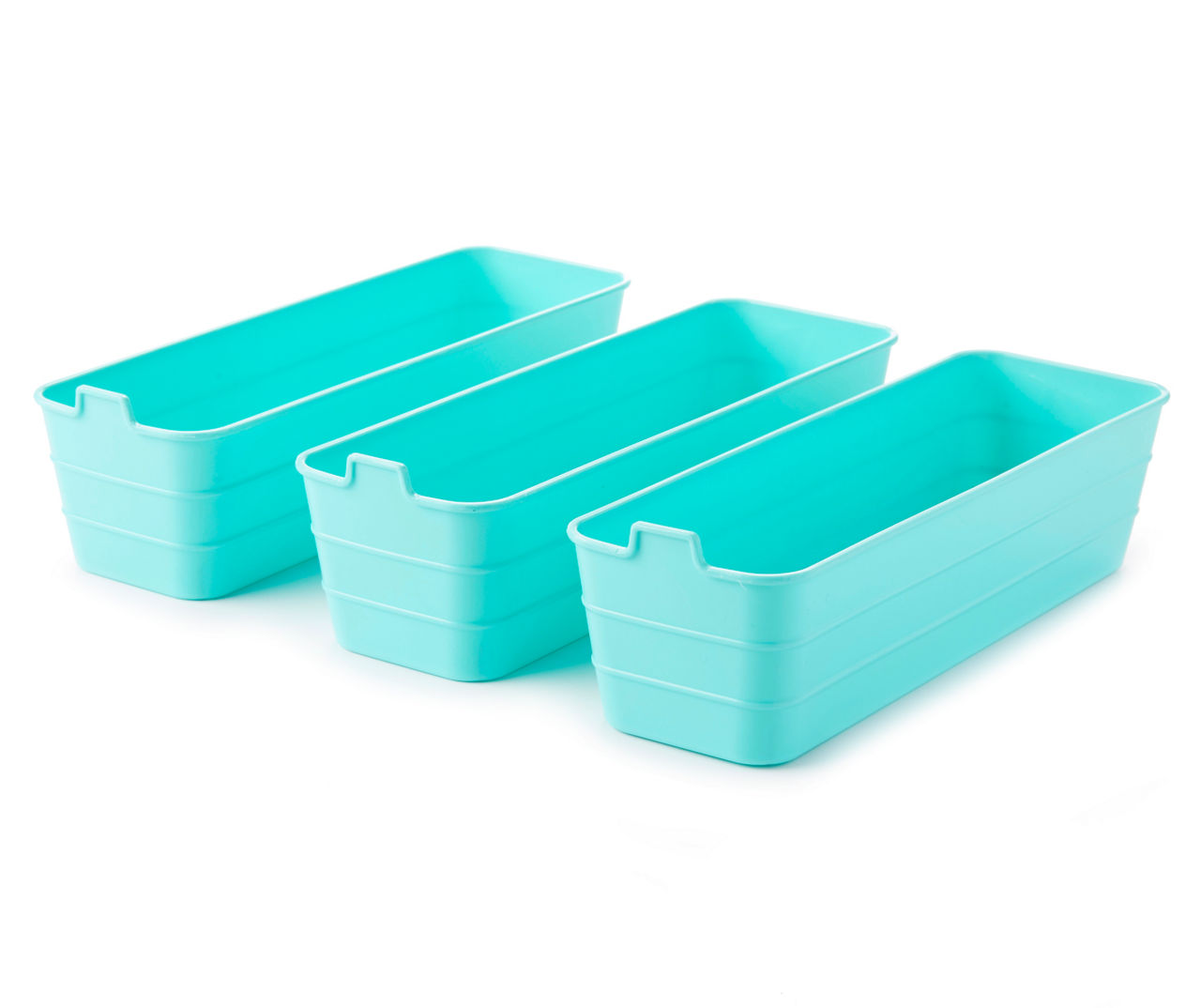 Aqua Mini Narrow Flex Bin, 3-Pack | Big Lots