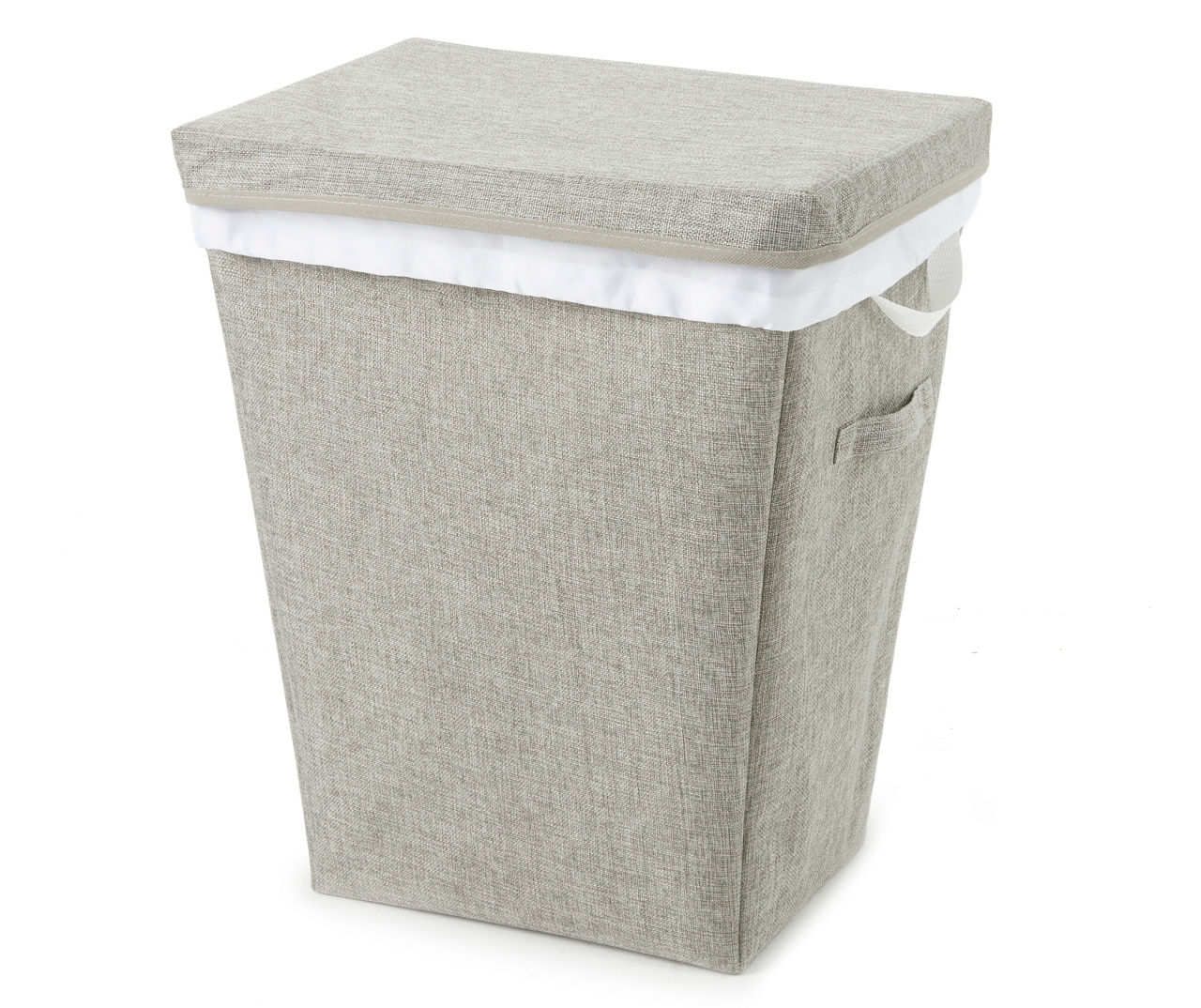 Textured Gray Hamper with Removable Lid | Big Lots