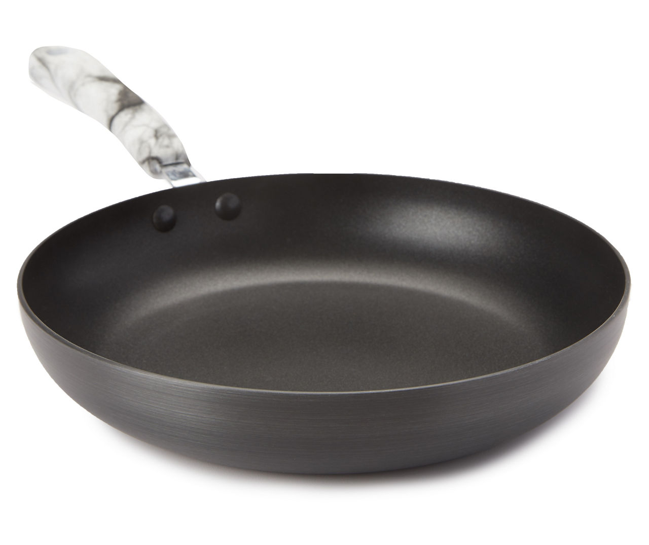 Cook Works 10" Hard Anodized Aluminum Frying Pan with Marble Handle ...