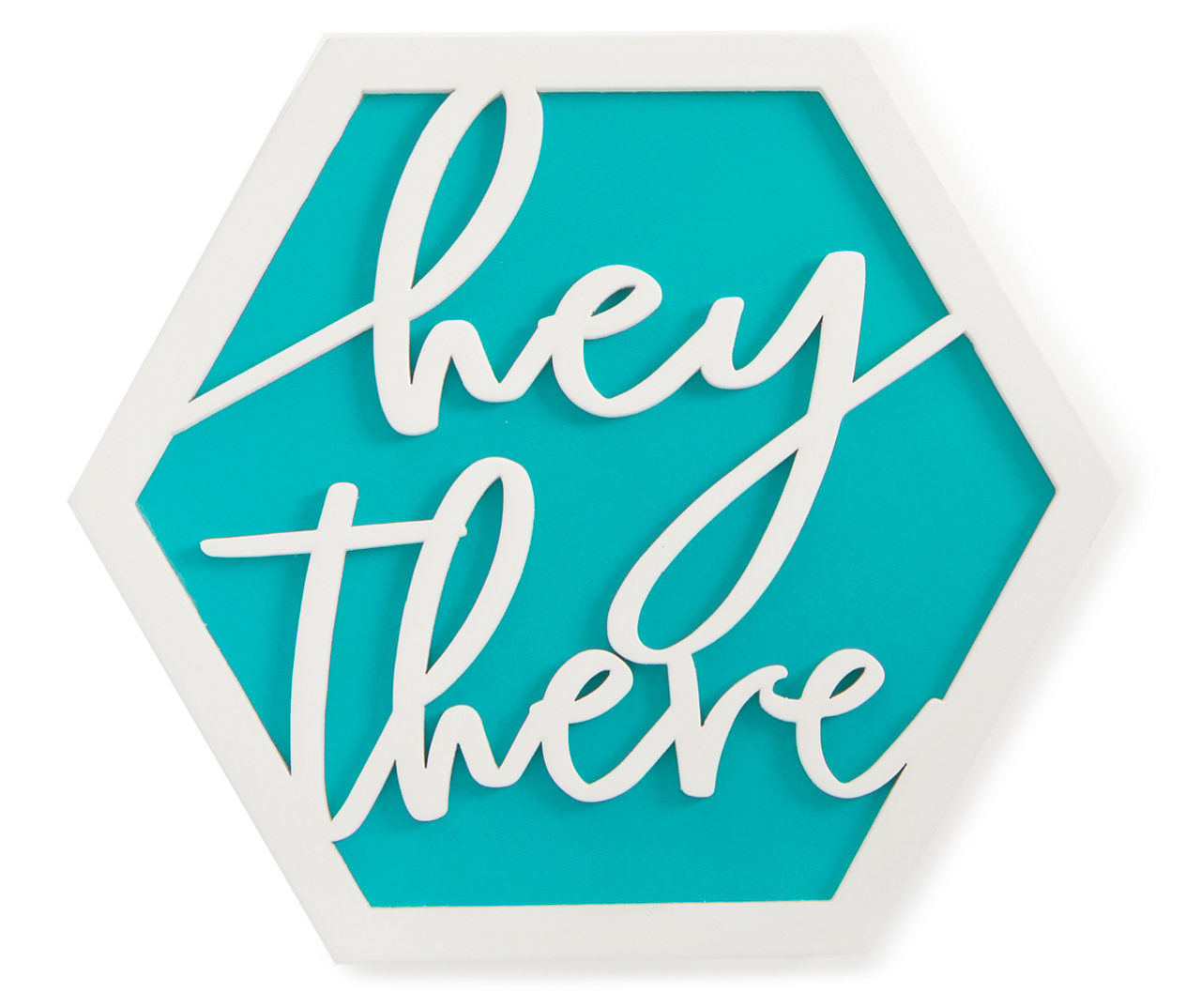 "Hey There" Mini Hexagon Box Plaque | Big Lots