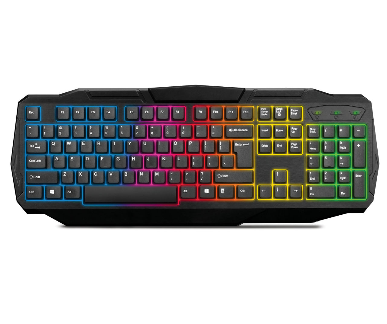 Samurai Black with Multi-Color LED Gaming Keyboard | Big Lots