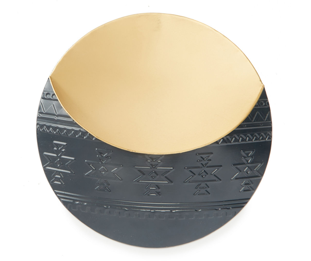 Navy & Gold Round Metal Wall Pocket | Big Lots