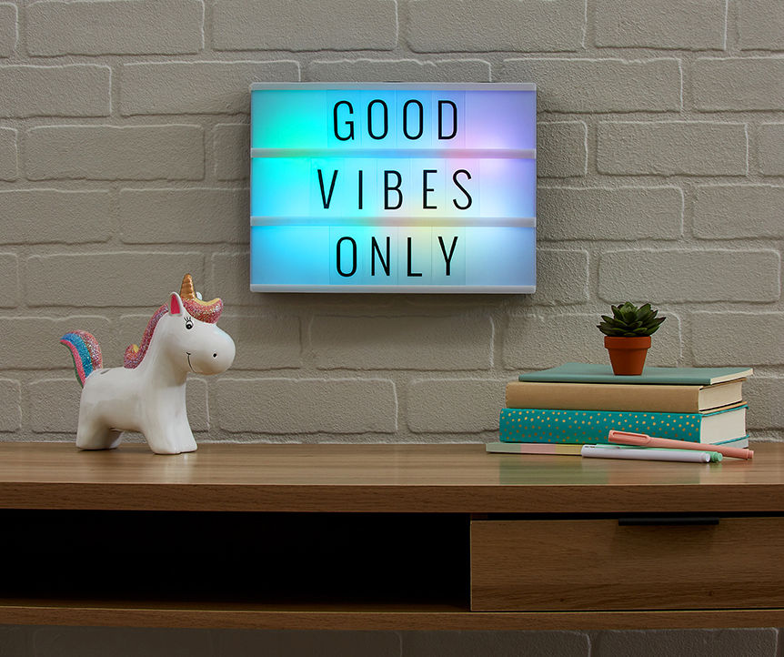Dream Street LED Color-Changing Light Box with Letters | Big Lots