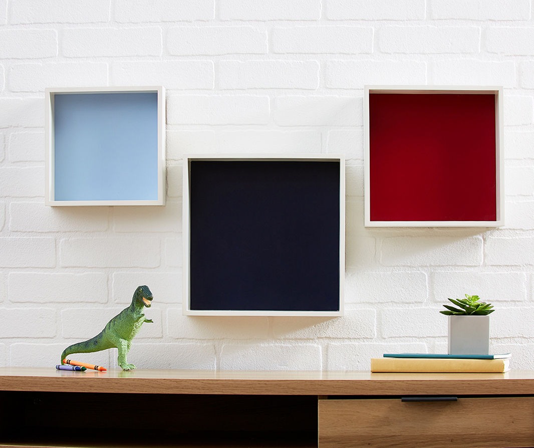 Dream Street Square Shaped Floating Wall Shelves 3-Piece Set | Big Lots